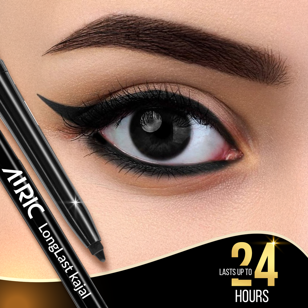 Auric LongLast Kajal, Ebony Black - 0.32 g – AU World Store