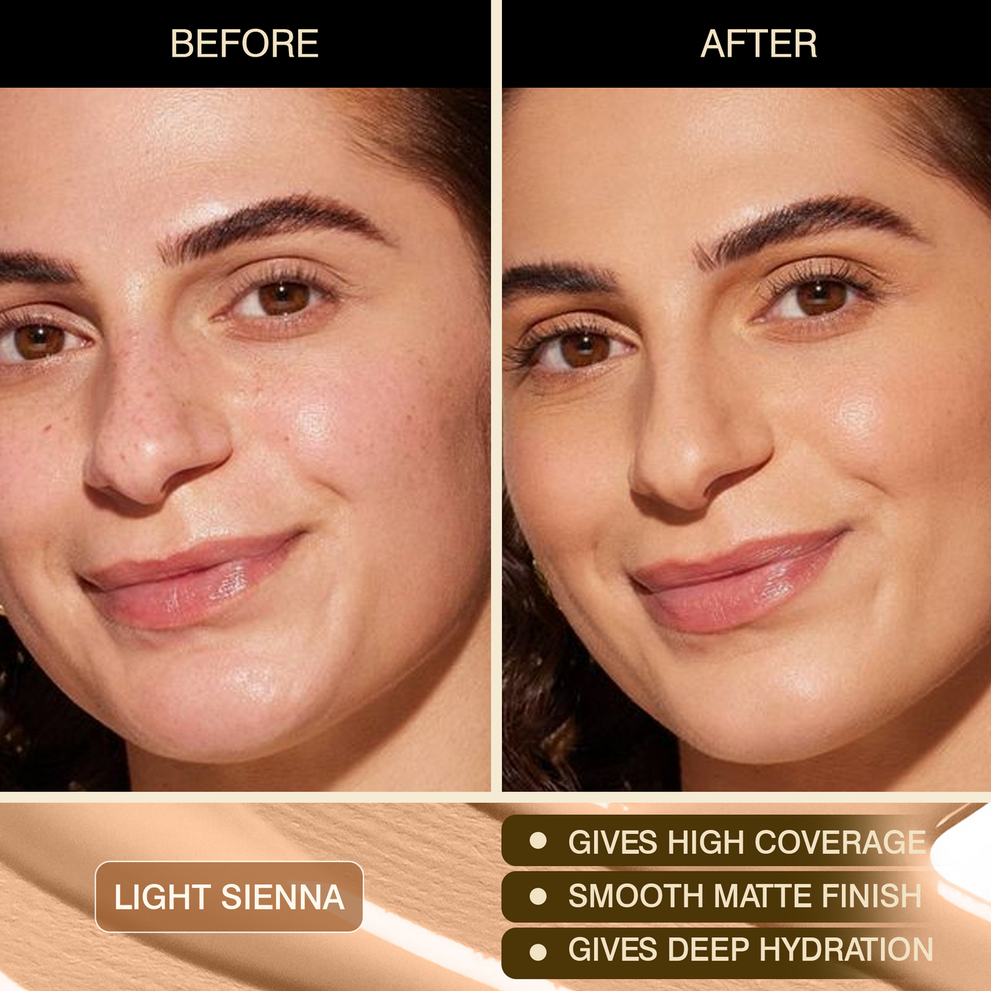 Auric CoverMatte Foundation, Light Sienna - 30 ml – AU World Store